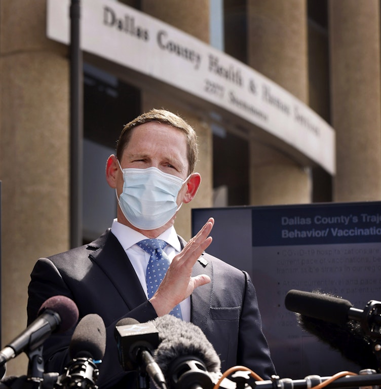 Dallas County Judge Clay Jenkins says mask mandates are the best way to ...