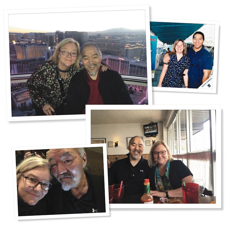 Jacquielynn Floyd and her husband, Mike Hashimoto, over the years ...