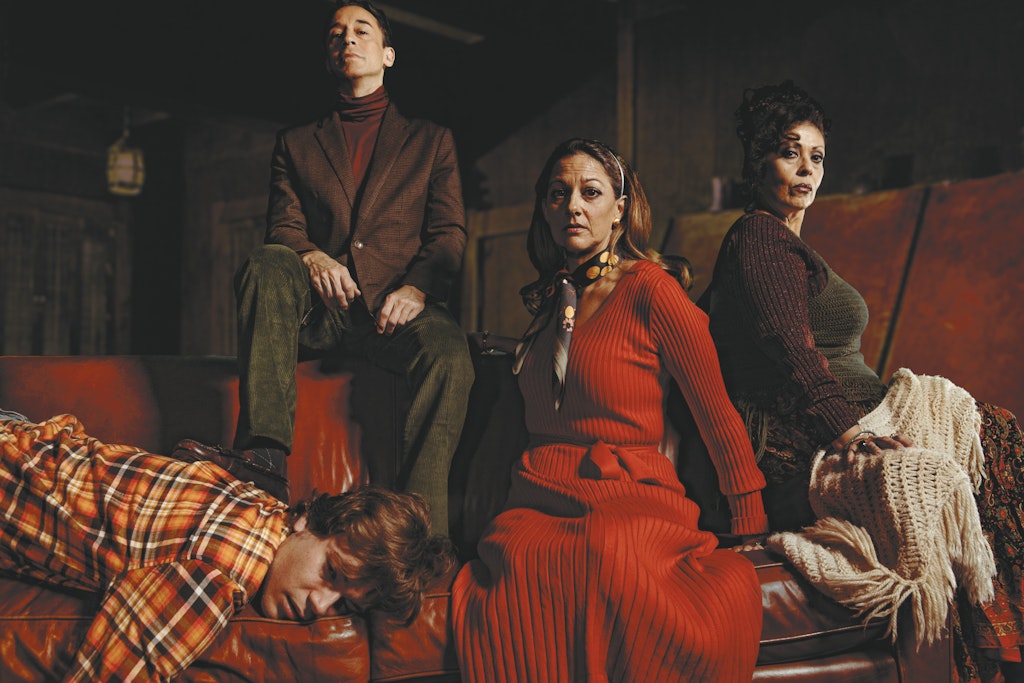 Benjamin Stegmair (from left), Blake Hackler, Sarah Rutan and Christie ...